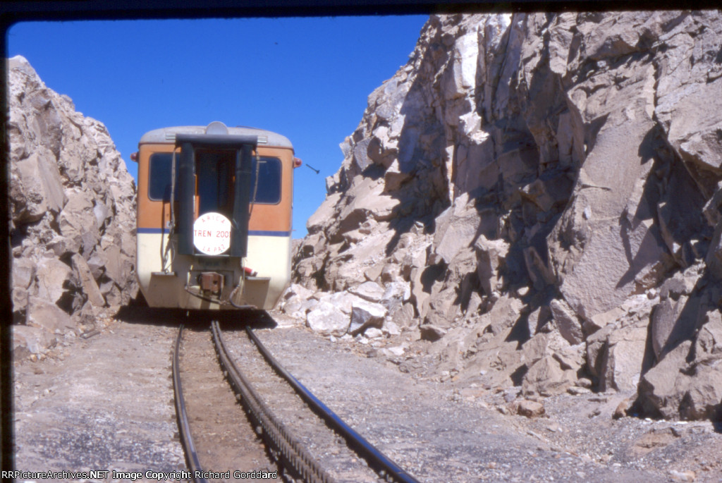 Rear passenger car of the FCALP train
