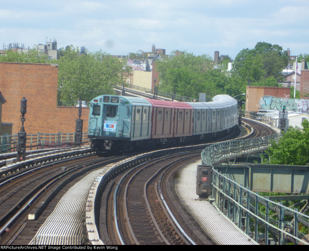 World's Fair Single Unit R33 9306 on World's Fair anniversary special ...