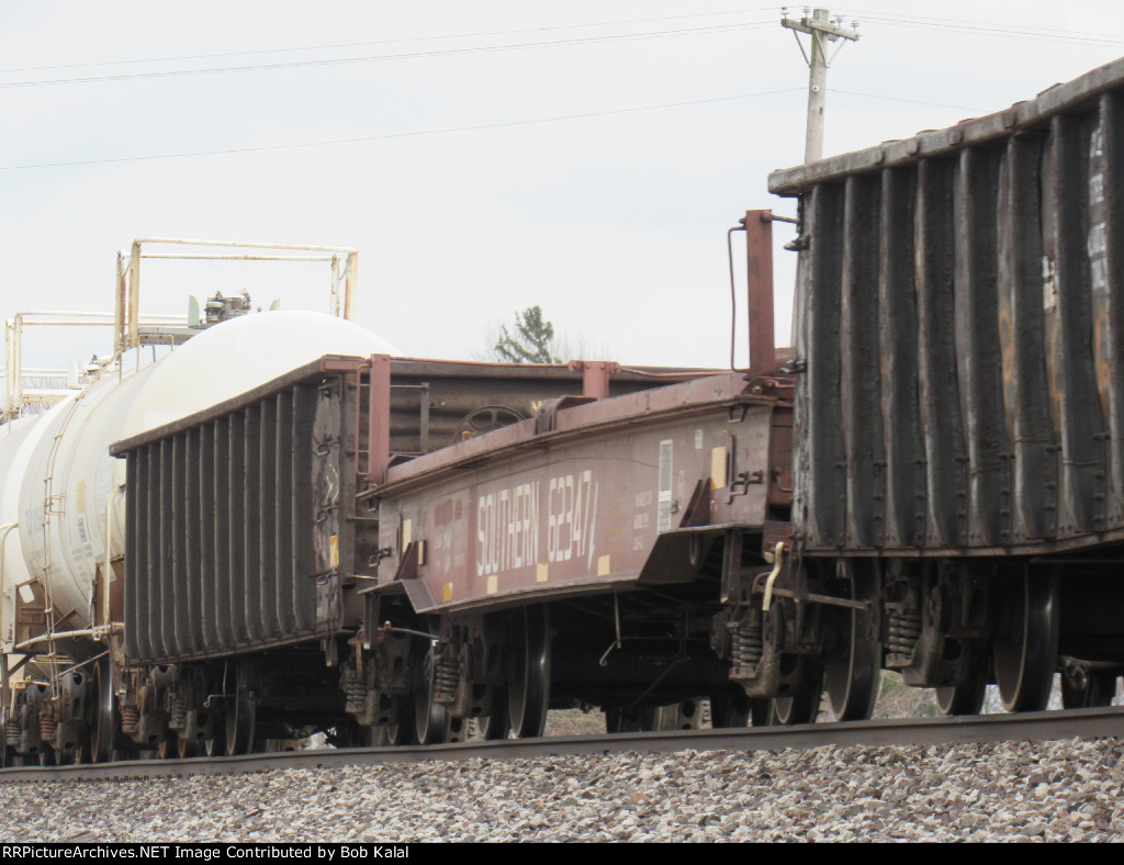 NS 3639 9181 Eastbound over UP with Southern Steel Coil Car 62347 among ...