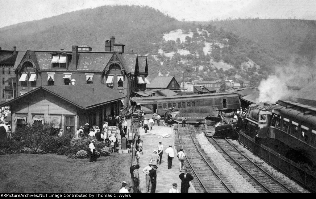 PRR Passenger Station Wreck, #1 of 3, 1913