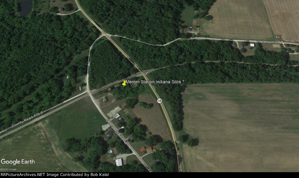 Merom Station Indiana Silos Aerial