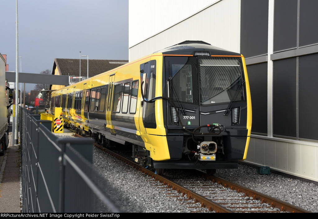 Merseyrail class 777 delivery - 777 001