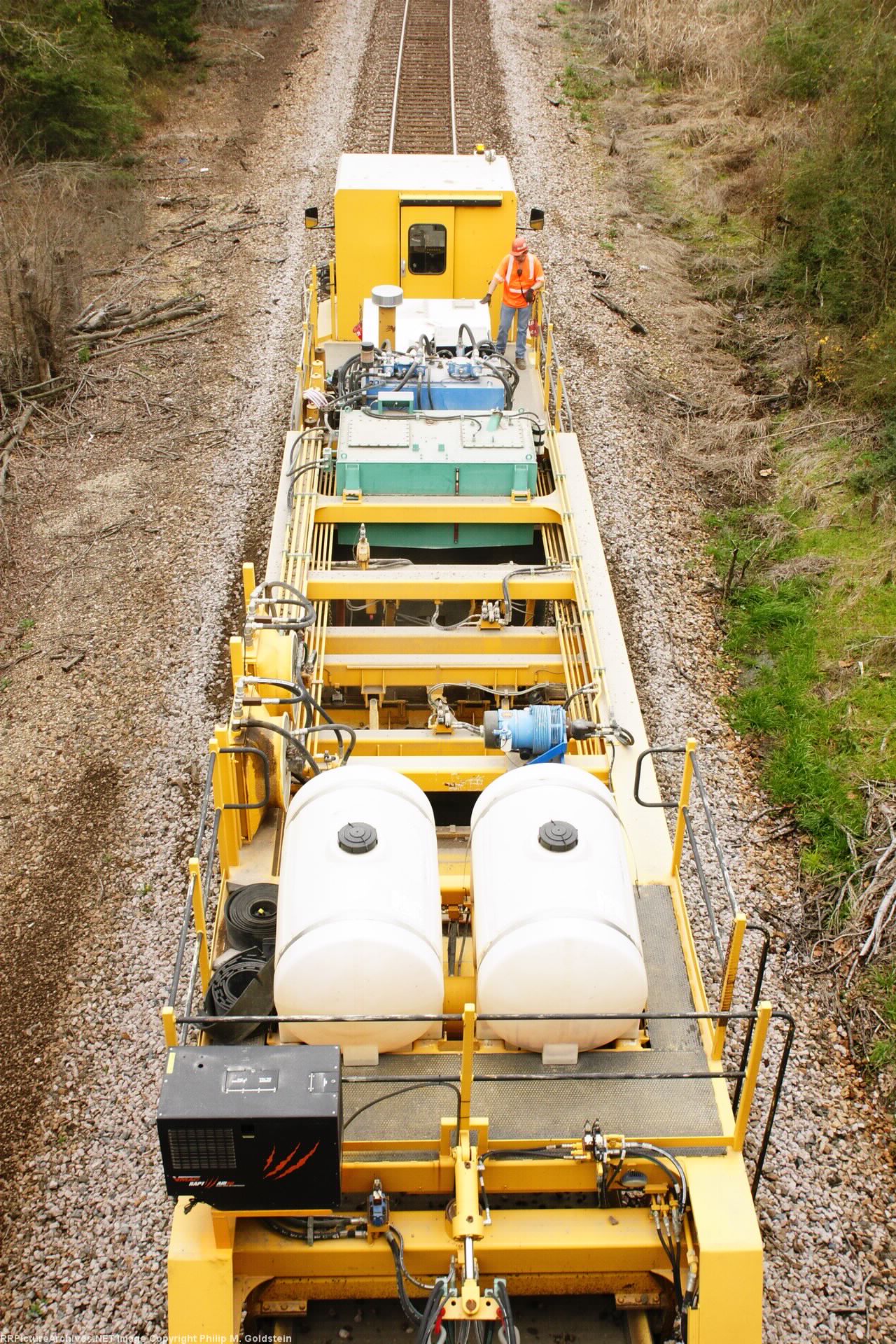 BNSF 938861 / 862 - Plasser American Ballast Distribution System BDS ...