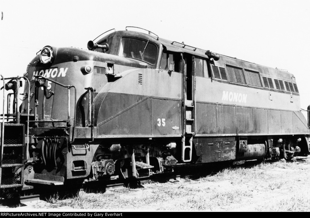 MON EMD BL2 #35 - Monon RR