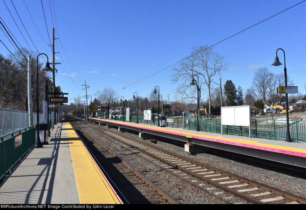 Looking west from Locust Valley Station