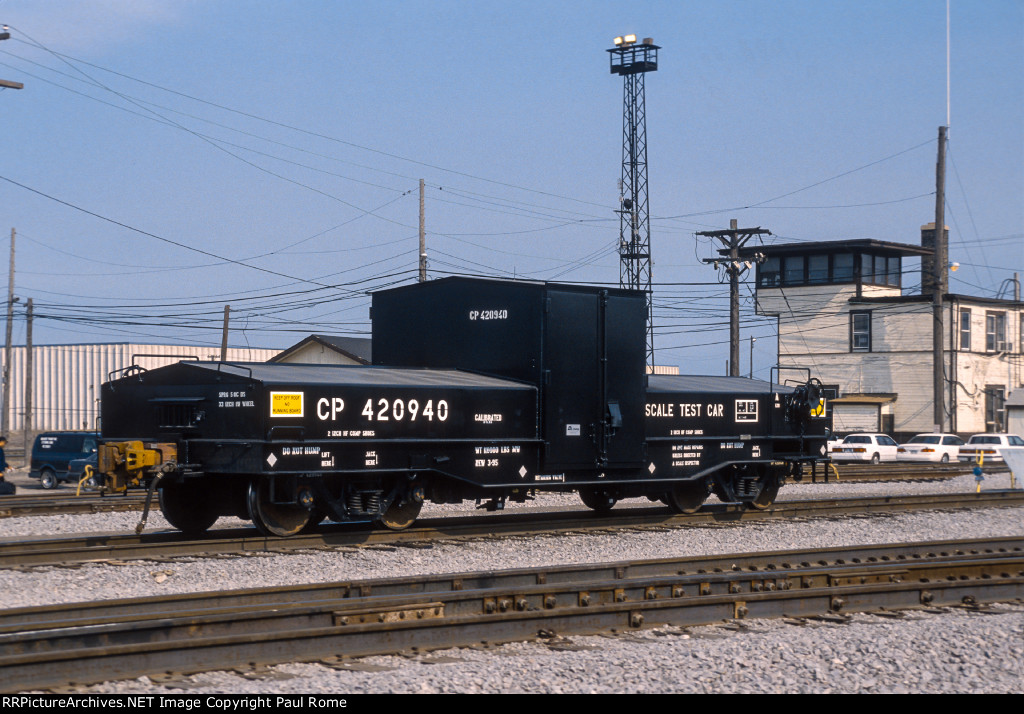 CP 420940, New scale test car at