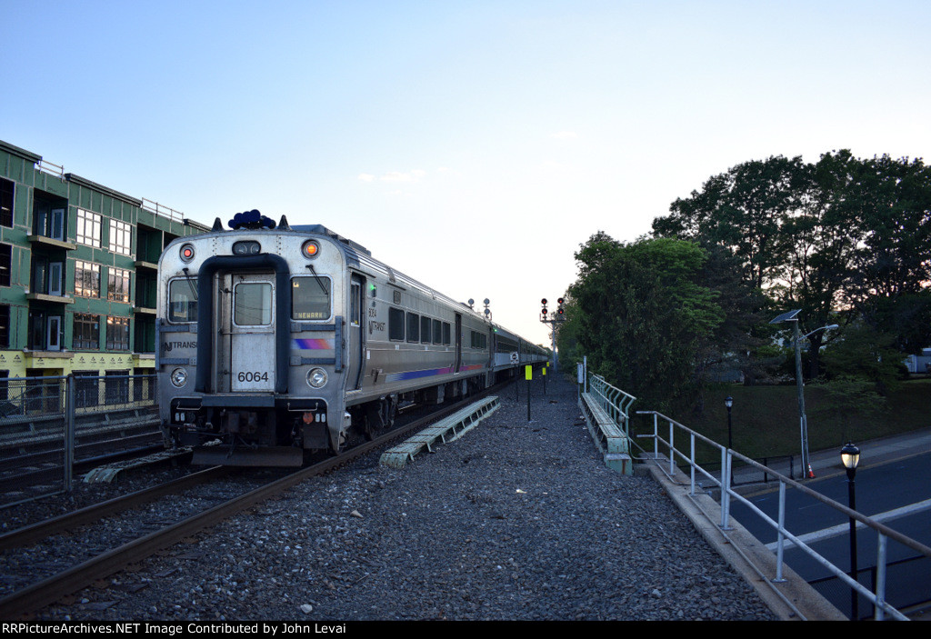 NJT Train # 5747 departing Garwood Station toward its next stop of ...