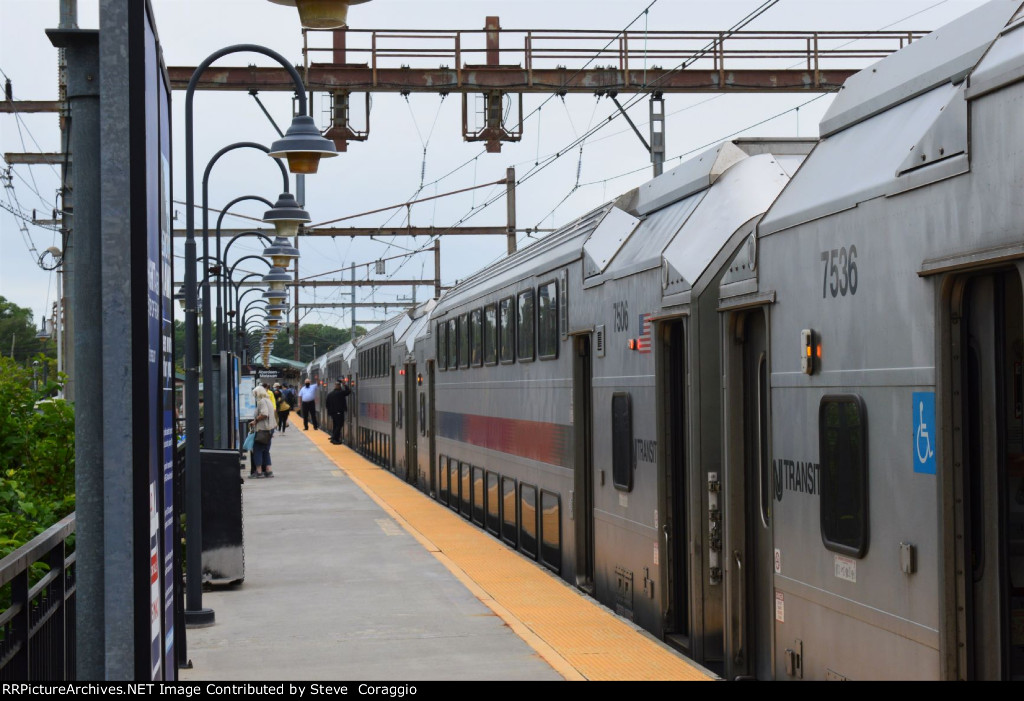 Crew and Passengers on the Platform