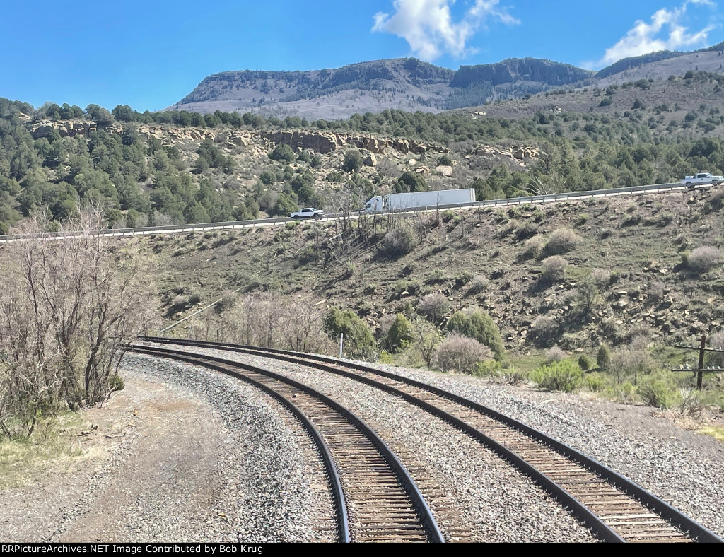 The climb up Raton Pass aboard the SW Chief