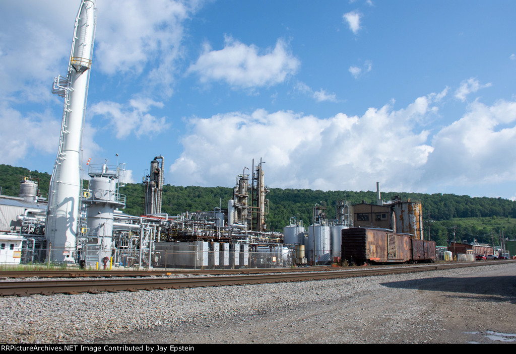 The American Refining Group looms over the B&P Main