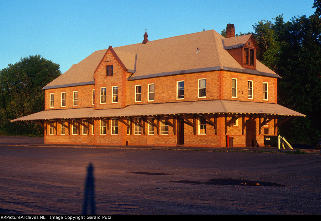 Copper Range Station & Offices at Sunset