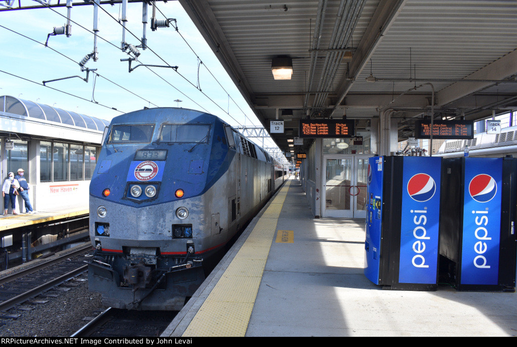 P40 # 833 with the Connecticut Commuter Rail Decal was the power for ...