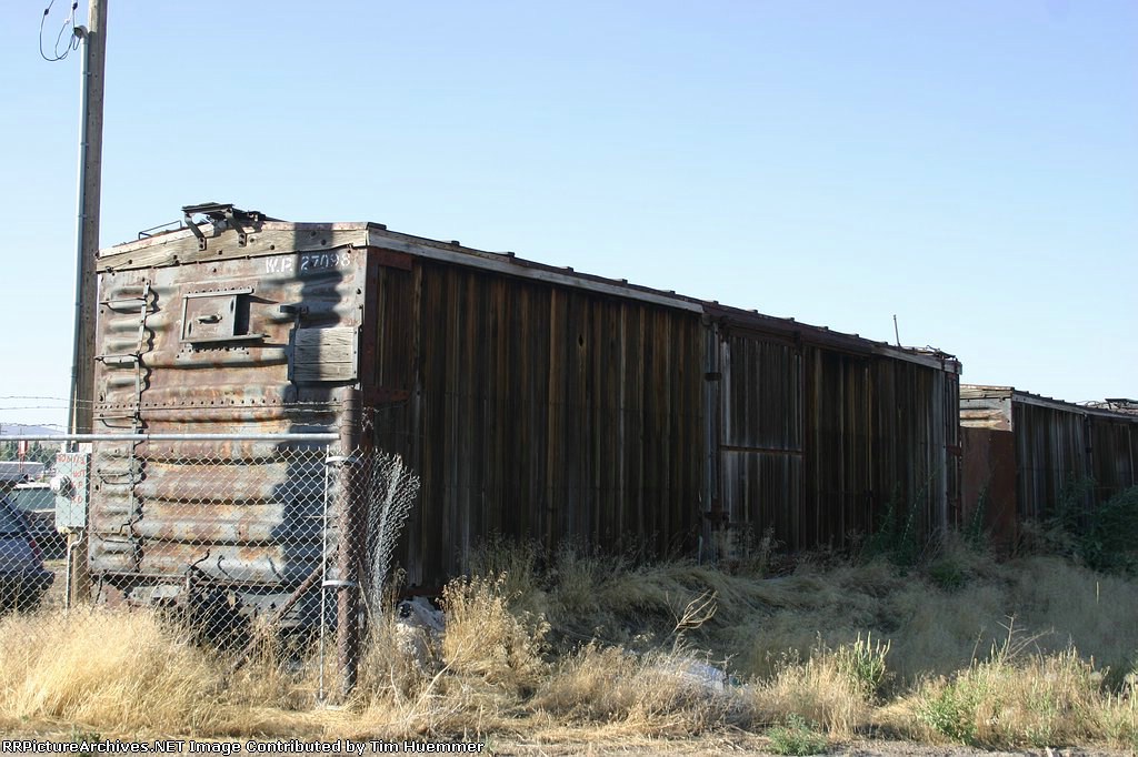 Old WP wooden boxcar
