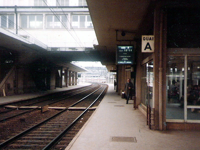 View Towards Paris at RER C Line Station