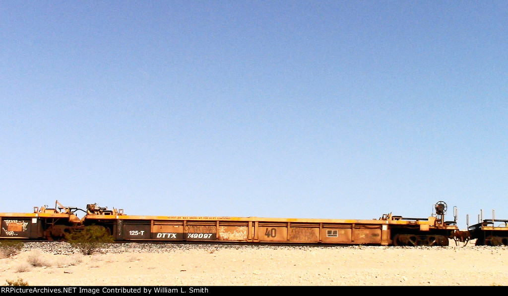 WB Empty Well Car Frt at Erie NV -132