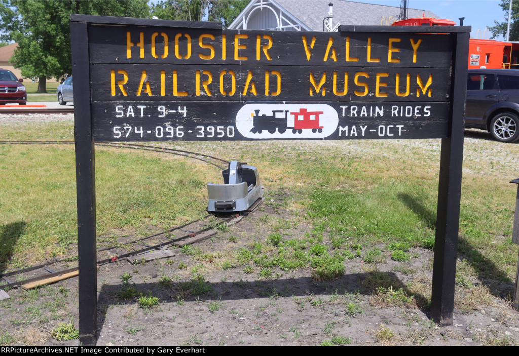 Hoosier Valley RR Museum Sign