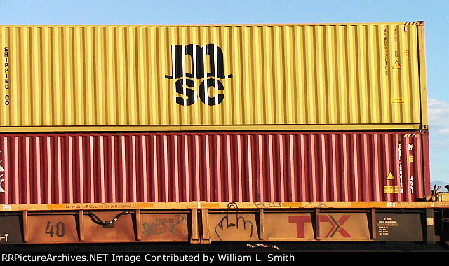 EB Unit Well Car Frt at Erie NV W-pshr -60