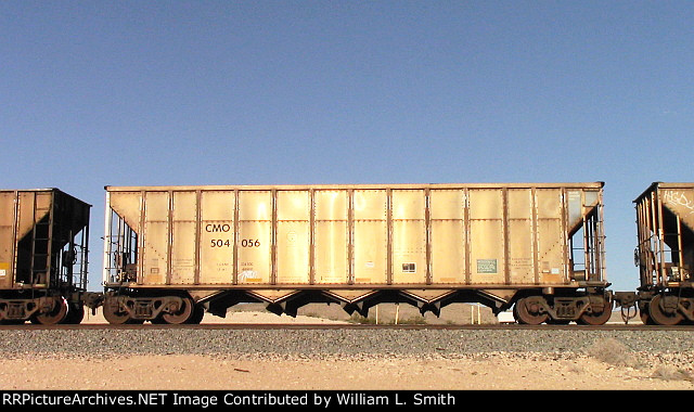 EB Empty Unit Open Hooper car Frt at Erie NV -78