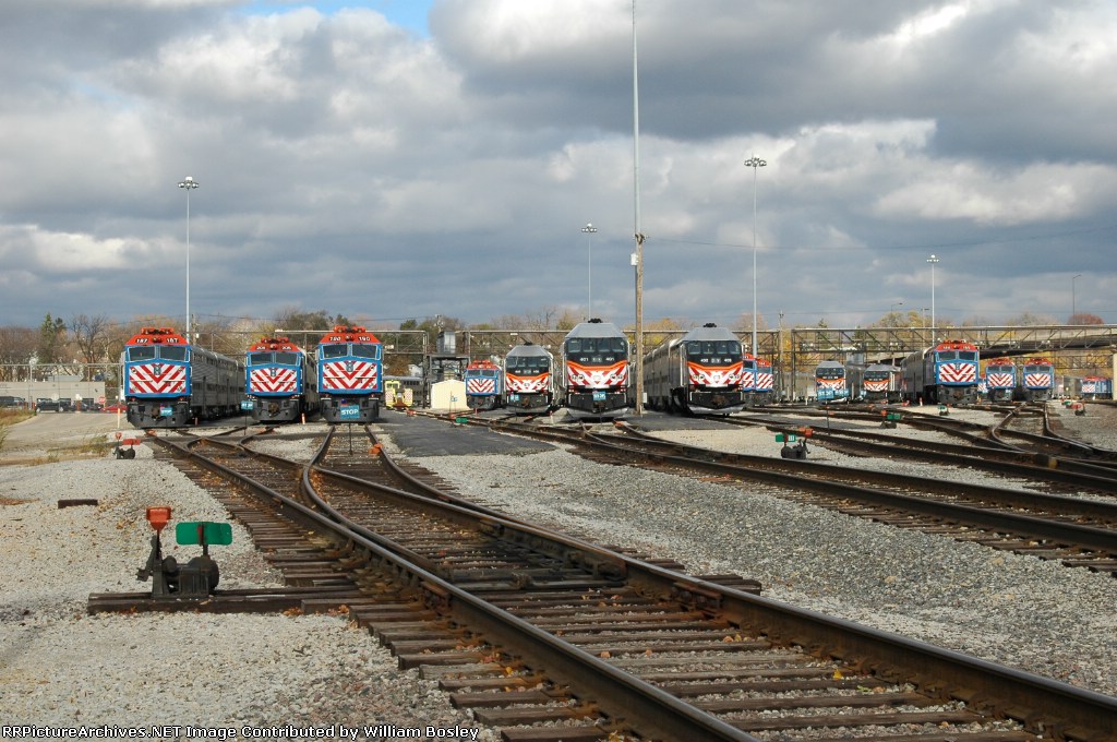 Metra yard Aurora