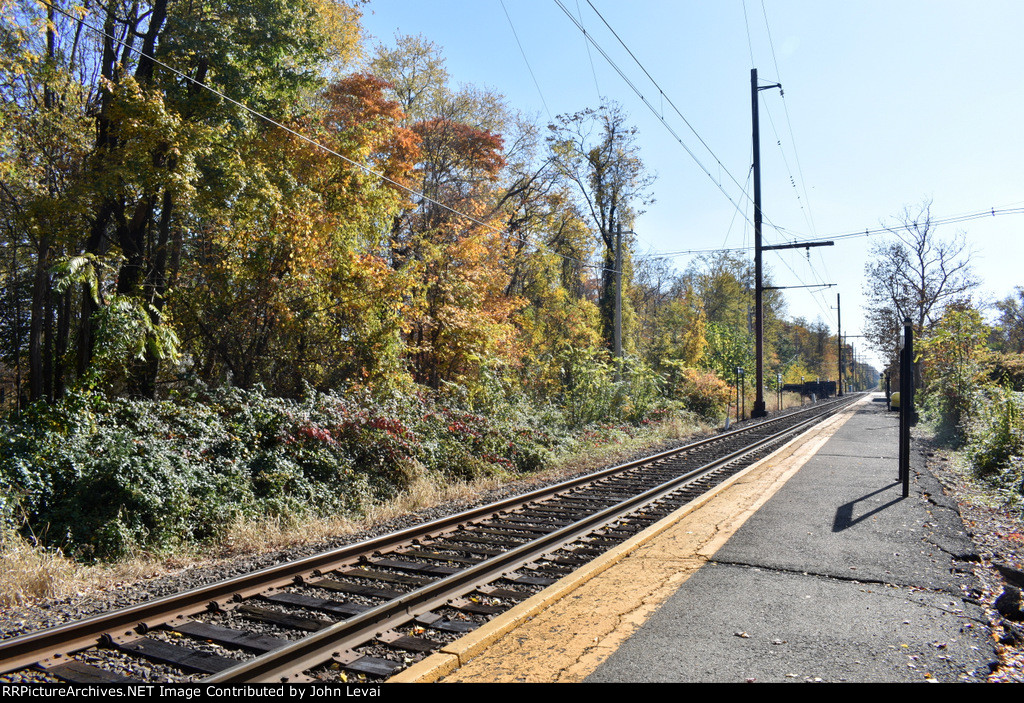 Looking East from Basking Ridge Station