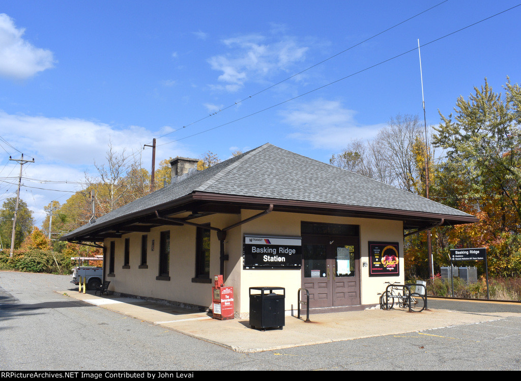 The former Lackawanna Station building at Basking Ridge Station