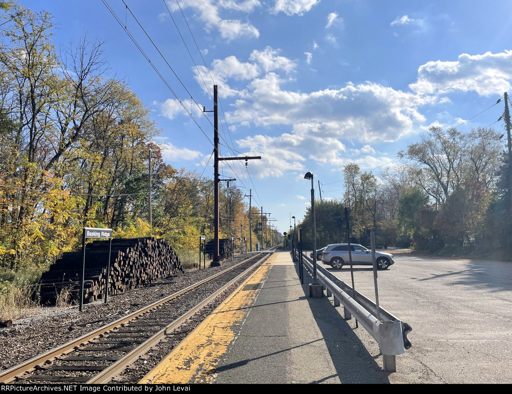 Platform at Basking Ridge Station-looking east