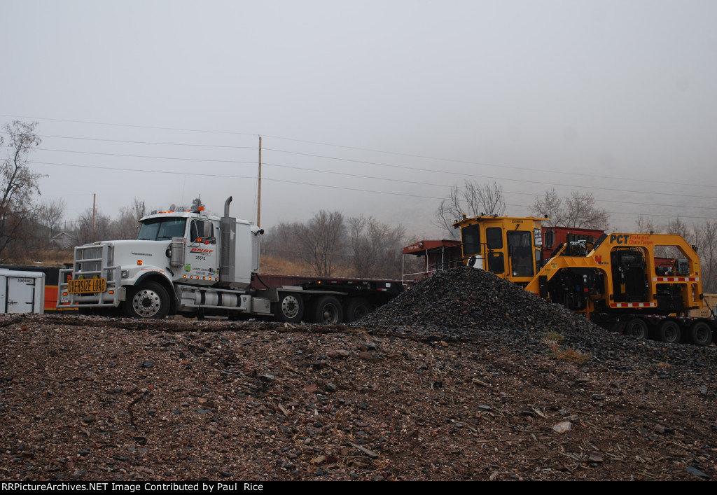 Moving In Track Maintenance Equipment