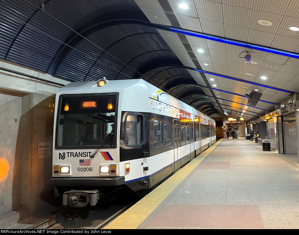 Now, I am at one of the most unique stations along the Hudson Bergen ...