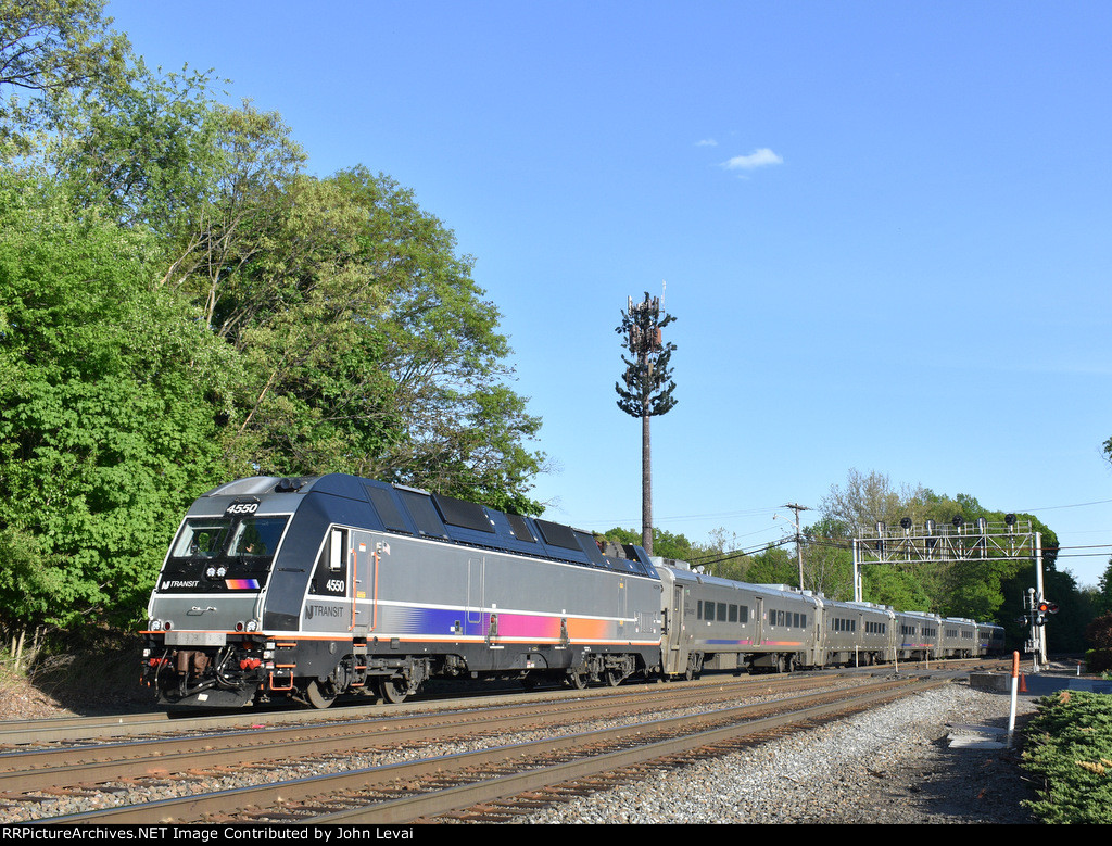 ALP-45A # 4550 on NJT Train # 1221