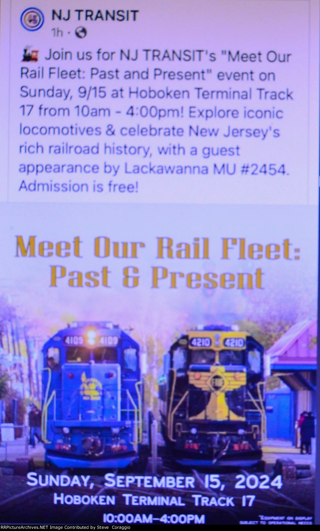 NJ Transit "Meet Our Rail Fleet-Past & Present" Untitled