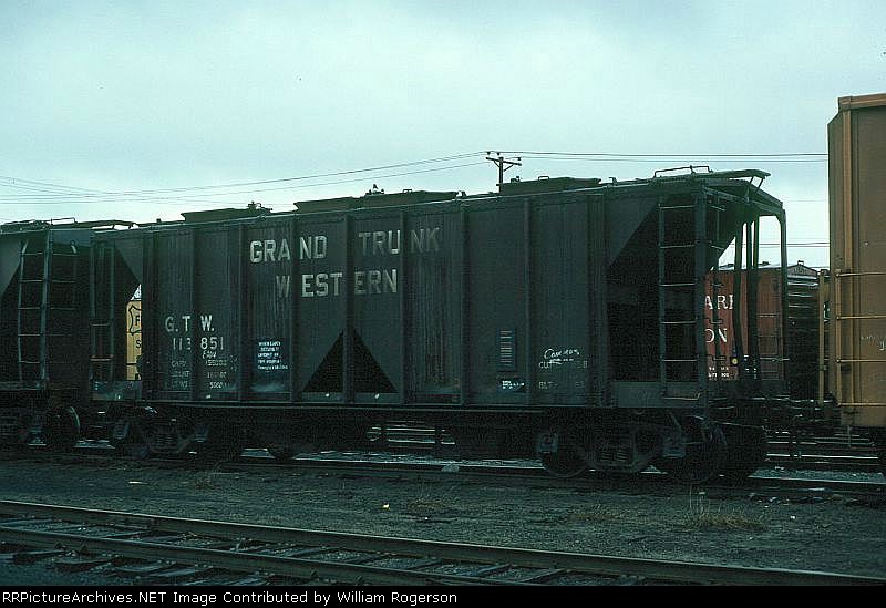 Grand Trunk Western Railroad Covered Hopper No. 113851