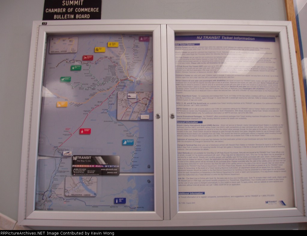 NJT system map and fare regulations