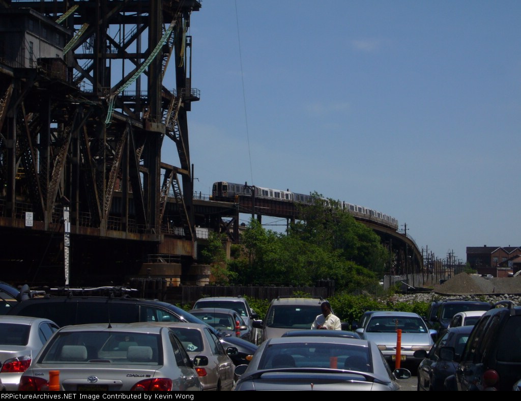 PATH train off Dock Bridge