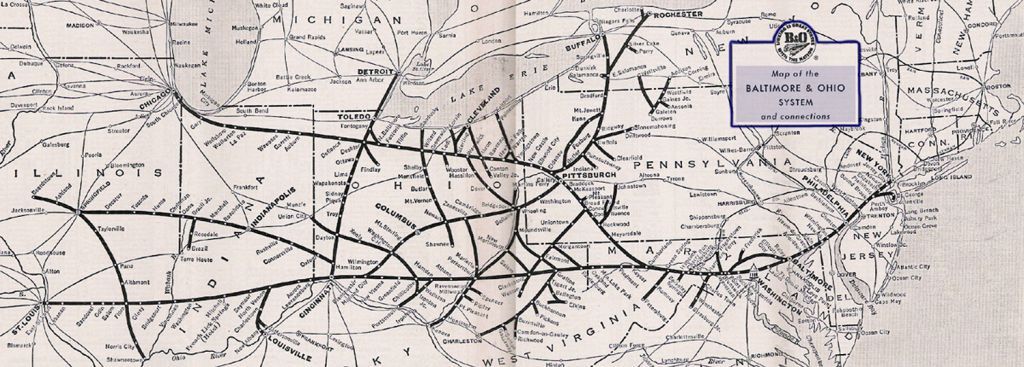 1952 B&O System Map