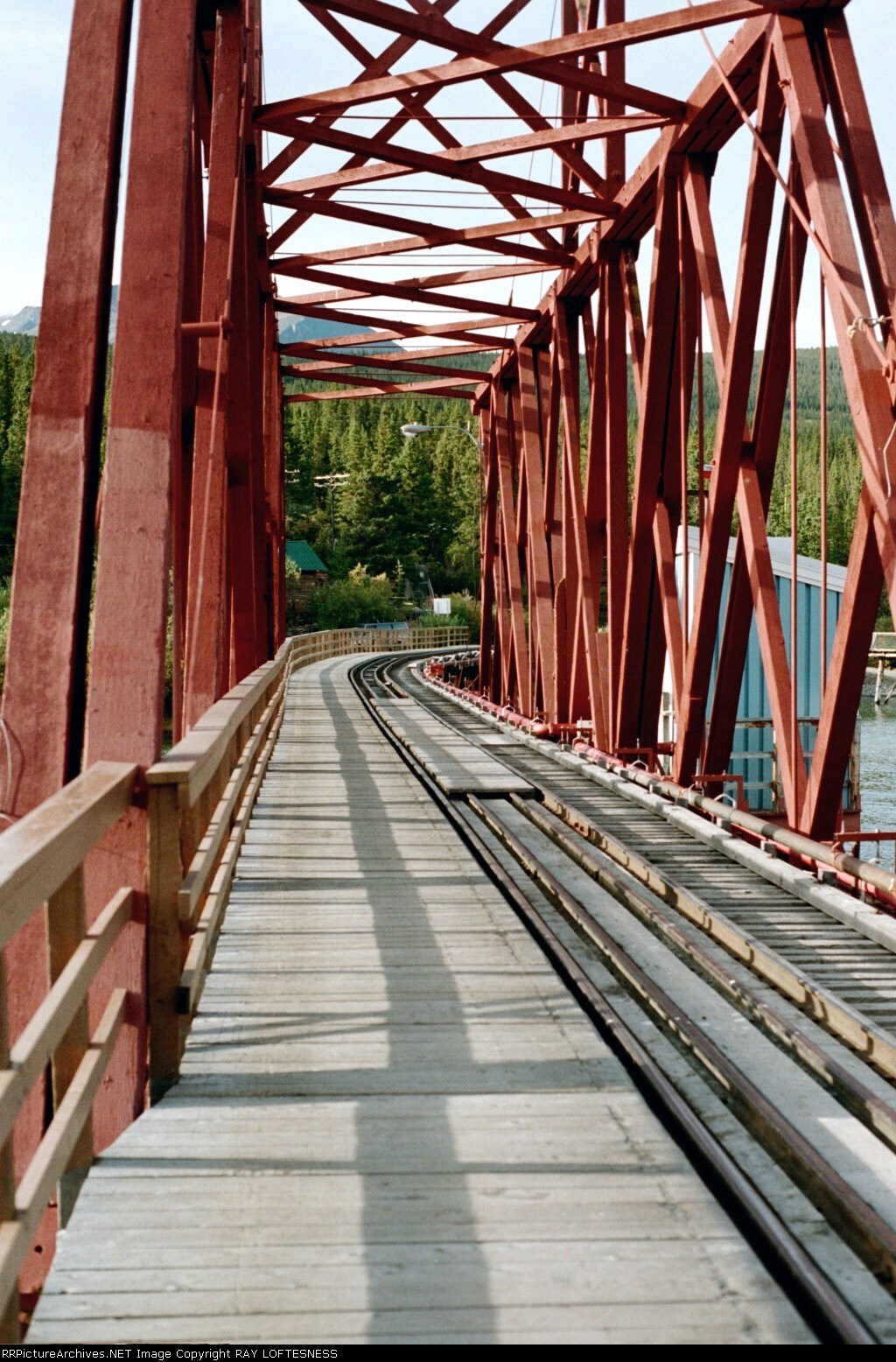RAILROAD BRIDGE AT CARCROSS, YUKON TERRITORY