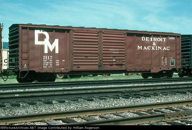 Detroit and Mackinac Railway 50' Double Door Box Car No. 2117