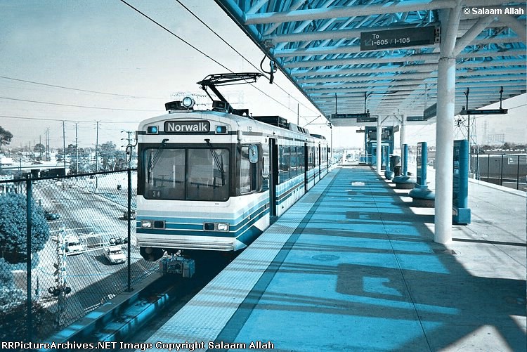 LACMTA Green Line light rail transit system Los Angeles County Ca