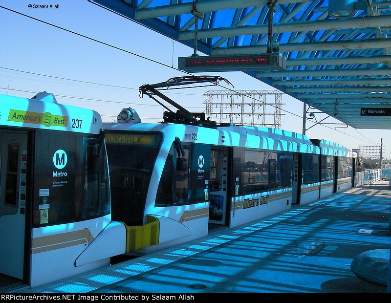 LACMTA Green Line light rail transit system Los Angeles County Ca