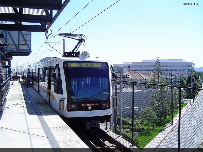 LACMTA Green Line light rail transit system"Los Angeles County Ca