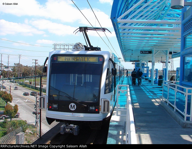 LACMTA Green Line light rail transit system Los Angeles County Ca