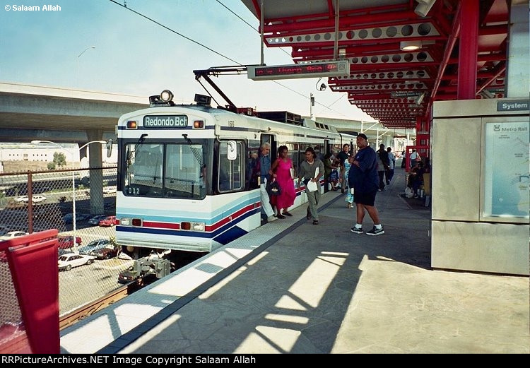 LACMTA Green Line light rail transit system Los Angeles County Ca