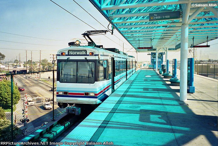 LACMTA Green Line light rail transit system Los Angeles County Ca