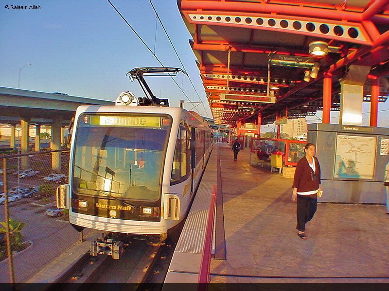 LACMTA Green Line light rail transit system Los Angeles County Ca