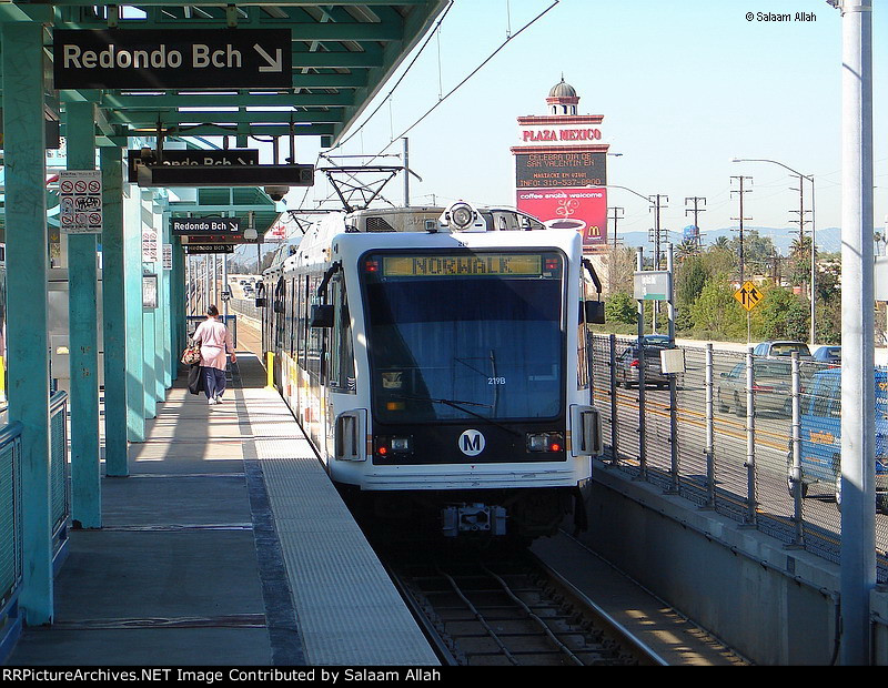 LACMTA Green Line light rail transit system Los Angeles County Ca