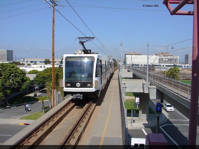 LACMTA Green Line light rail transit system Los Angeles County Ca