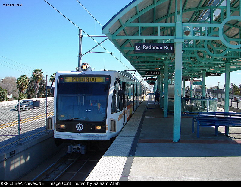 LACMTA Green Line light rail transit system Los Angeles County Ca