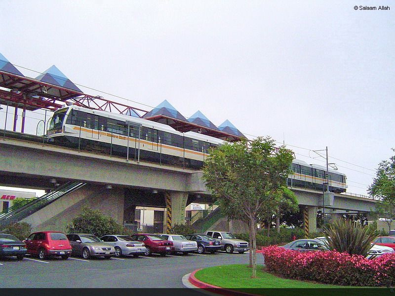 LACMTA Green Line light rail transit system Los Angeles County Ca