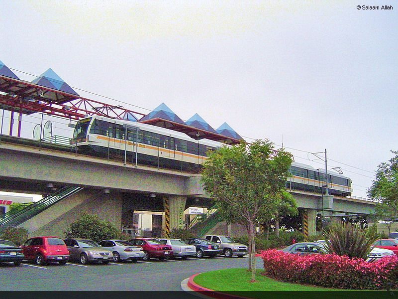 LACMTA Green Line light rail transit system Los Angeles County Ca