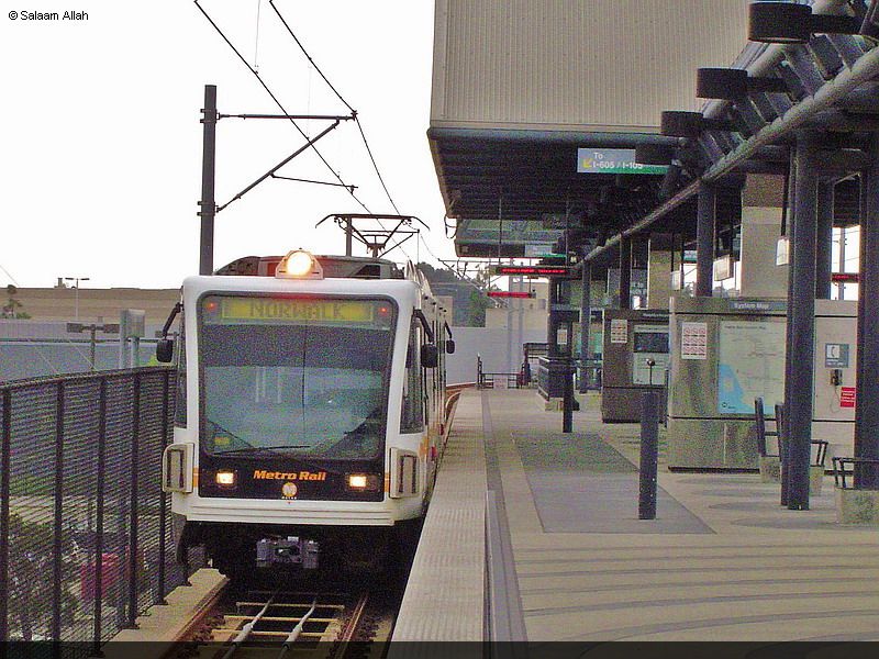 LACMTA Green Line light rail transit system Los Angeles County Ca