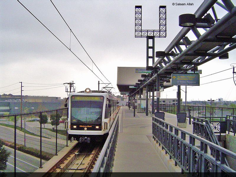 LACMTA Green Line light rail transit system Los Angeles County Ca